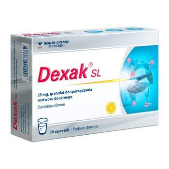 DEXAK SL granulat do sporządzenia roztworu doustnego, 25 mg x 20 ...