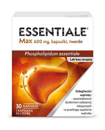 Essentiale Max 600 mg 30 kapsułek | APTEKA \ LEKI I SUPLEMENTY \ UKŁAD ...