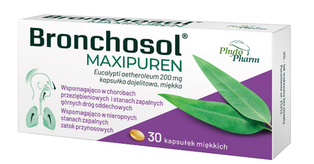 Bronchosol Maxipuren, 200 mg x 30 kapsułka, dojelitowa miękka ...