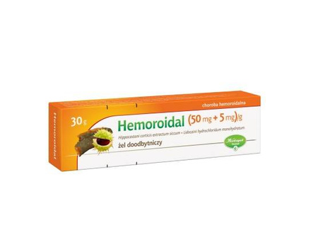 Hemoroidal (dawniej NEO-AESCULAN) (50 mg + 5 mg)/g żel doodbytniczy 30 ...