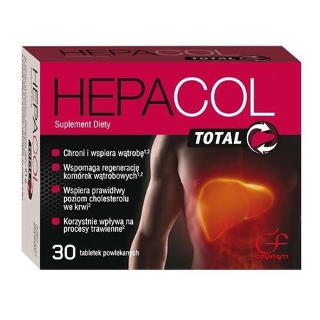 Hepacol Total 30 tabletek | APTEKA \ LEKI I SUPLEMENTY \ UKŁAD ...
