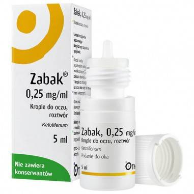 Zabak(Zalerg) krople do oczu, roztwór 0,25mg/ml, 5ml (import równoległy ...