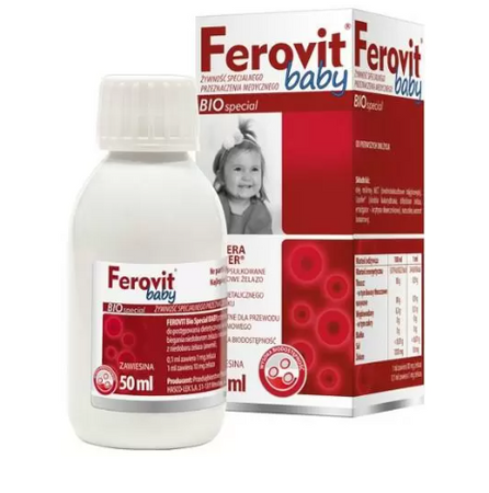 Ferovit Bio Special Baby zawiesina, 50 ml | aptekacurate.pl