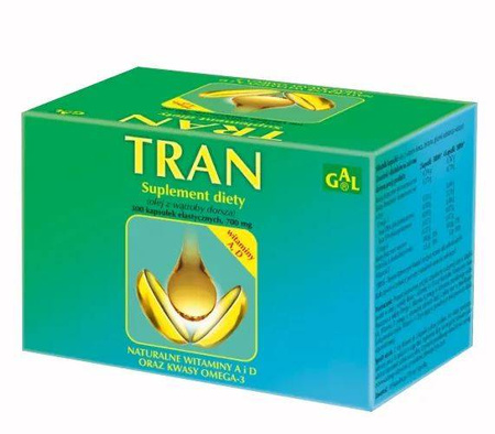 Tran z vit. D,A,E 300 kapsułki GAL | aptekacurate.pl