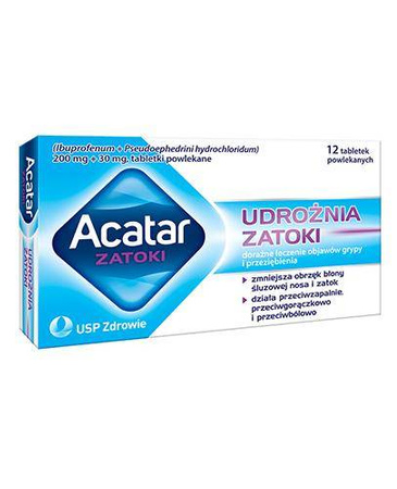 Acatar Zatoki, 12 tabletek | aptekacurate.pl