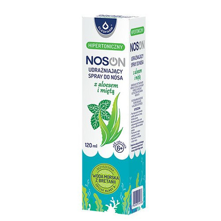 NOSON Spray do nosa udrażniający z aloesem i miętą hipertoniczny 120ml | | Apteka CURATE w Lublinie