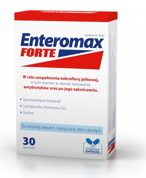 Enteromax Forte 30 kapsułek | aptekacurate.pl