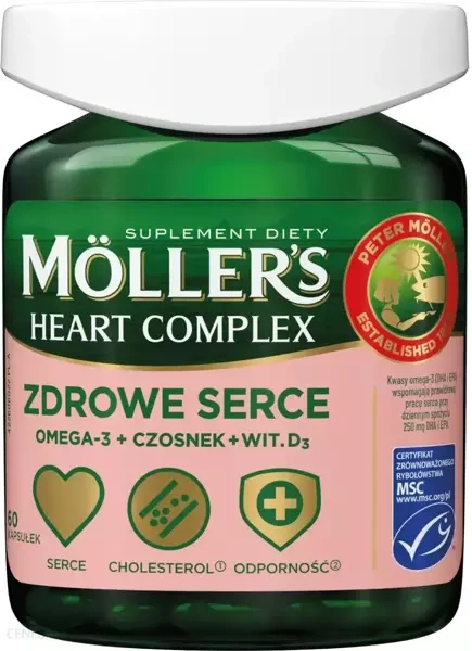 MÖLLER’S Complex Hear(Zdrowe Serce) 60 kapsułek | APTEKA \ LEKI I ...