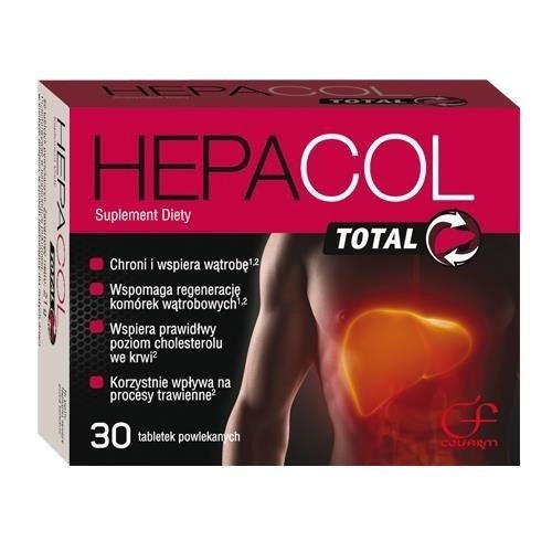 Hepacol Total 30 tabletek | APTEKA \ LEKI I SUPLEMENTY \ UKŁAD ...