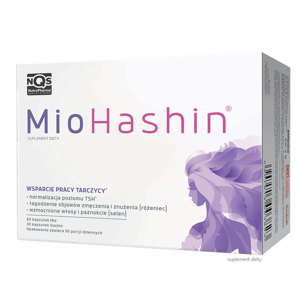 MioHashin – wspiera prawidłową produkcję hormonów tarczycy, 90 kapsułek ...