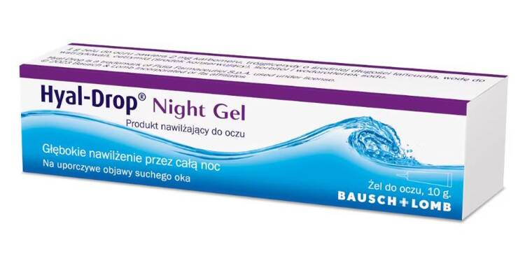 Hyal-Drop Night Gel, żel do oczu, 10 g | aptekacurate.pl