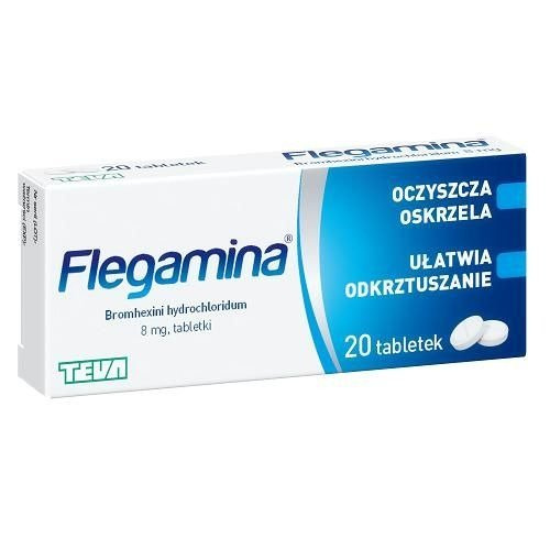 Flegamina 8 mg, 20 tabletek | aptekacurate.pl