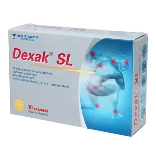 Dexak SL granulat do sporządzania roztworu doustnego 25mg x 10 saszetek ...