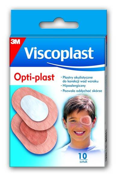 Plaster okulistyczny OPTIPLAST 82x57mm x10 sztuk | aptekacurate.pl