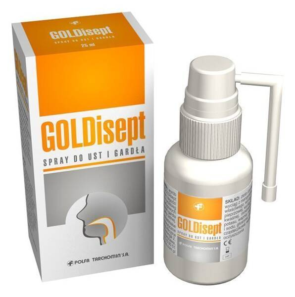 GOLDisept spray do ust i gardła 25 ml | aptekacurate.pl