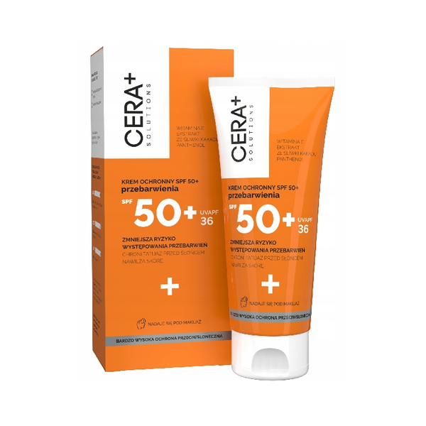 CERA+ Solutions Krem ochronny SPF50+ na przebarwienia, 50 ml | aptekacurate.pl