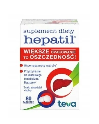 Hepatil 150 mg, 80 tabletek | aptekacurate.pl