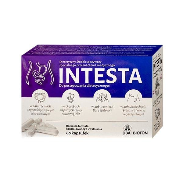 Intesta 60 kapsułek, | APTEKA \ LEKI I SUPLEMENTY \ UKŁAD POKARMOWY ...