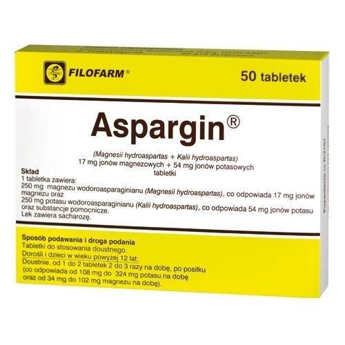 Aspargin, 50 tabletek | aptekacurate.pl
