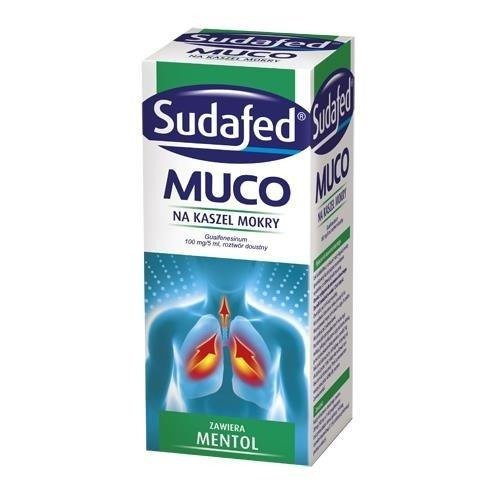 Sudafed Muco na kaszel mokry, 150 ml | aptekacurate.pl