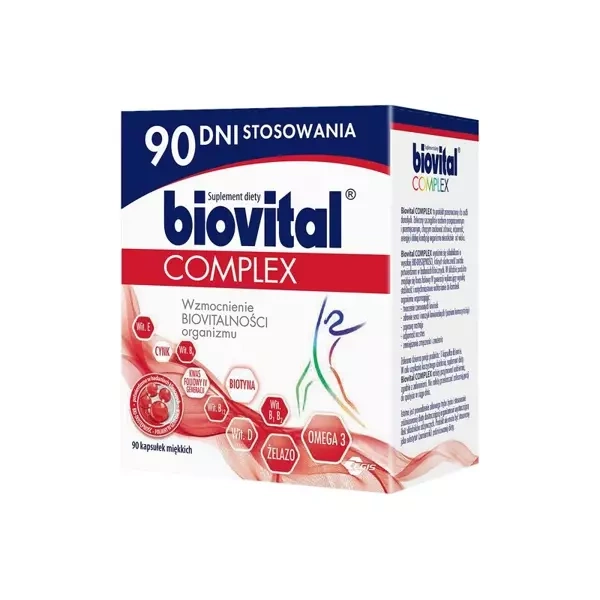 BIOVITAL Complex, kapsułki miękkie, 90 sztuk | aptekacurate.pl
