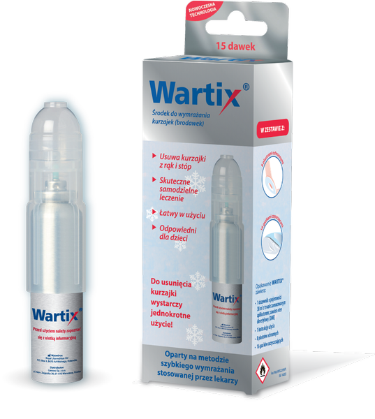 WARTIX Środek do szybkiego usuwania kurzajek z dłoni i stóp, 38 ml ...