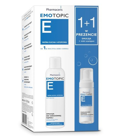 EMOTOPIC Emulsja 400ml+Mini Szampon w piance 50ml | PIELĘGNACJA ...
