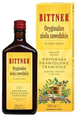 BITTNER Orginalne Zioła Szwedzkie 500ml | aptekacurate.pl