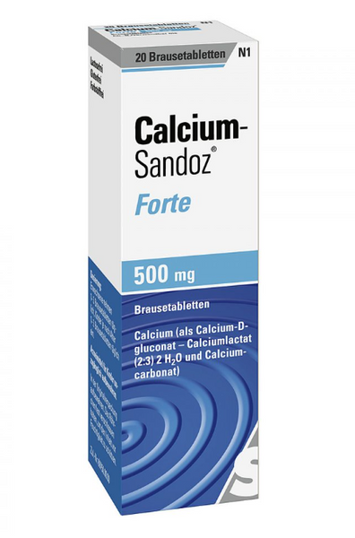 Calcium -Sandoz Forte tabletki musujące, 20 sztuk IRF | aptekacurate.pl