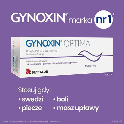 Gynoxin krem dopochwowy 0,02 g/g, 30 g (tuba) | aptekacurate.pl