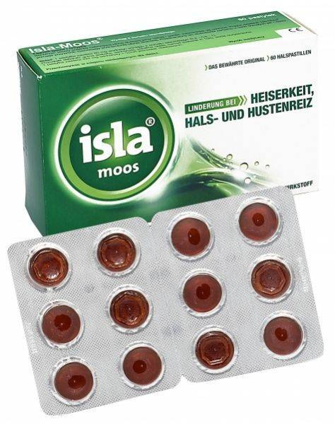 Isla-Moos 60 pastylki do ssania, import | PRZEZIĘBIENIE \ BÓL GARDŁA ...