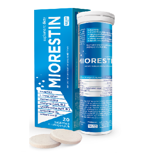 Miorestin 20tabletek musujących | APTEKA \ LEKI I SUPLEMENTY \ DOLEGLIWOŚCI \ NA SEN APTEKA ...