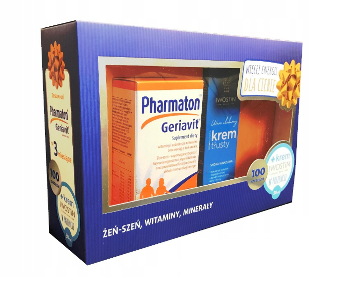 Pharmaton Geriavit kaps.*100 + Krem IWOSTIN | APTEKA \ LEKI I ...