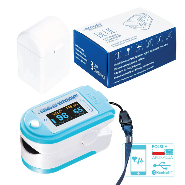 Pulsoksymetr NOVAMA Respire Blue CMS50D-B 1 sztuka | APTEKA \ APTECZKA ...
