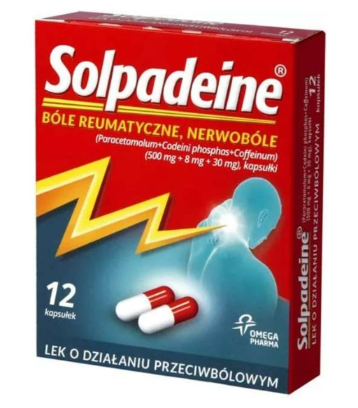Solpadeine, 12 kapsułki | aptekacurate.pl