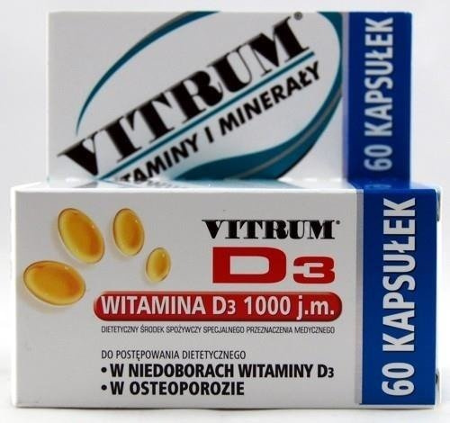 Vitrum D3 kaps. 0,025mg x 60 | APTEKA \ LEKI I SUPLEMENTY \ ODPORNOŚĆ ...
