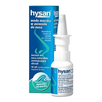 Hysan Woda morska w aerozolu do nosa 10ml | PRZEZIĘBIENIE \ KATAR/ ZATOKI | Apteka CURATE w Lublinie